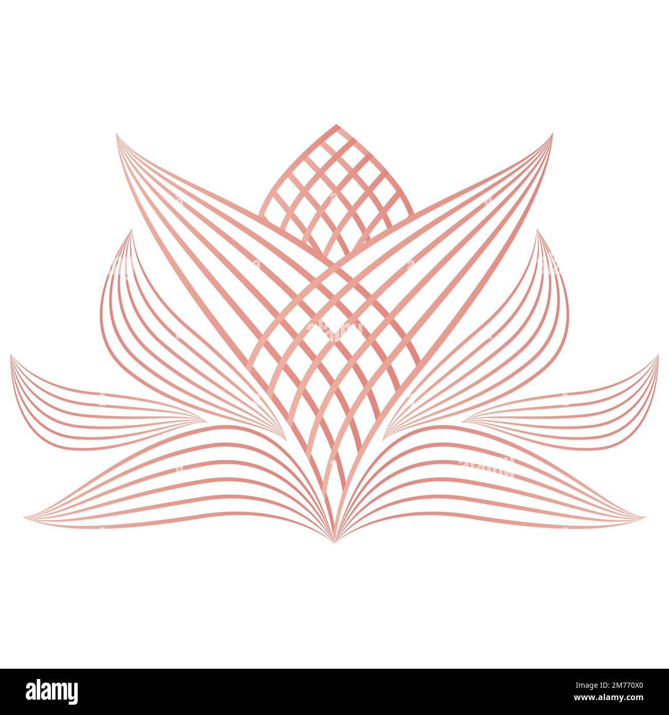 beautiful flower petals, flower line design Stock Photo - Alamy