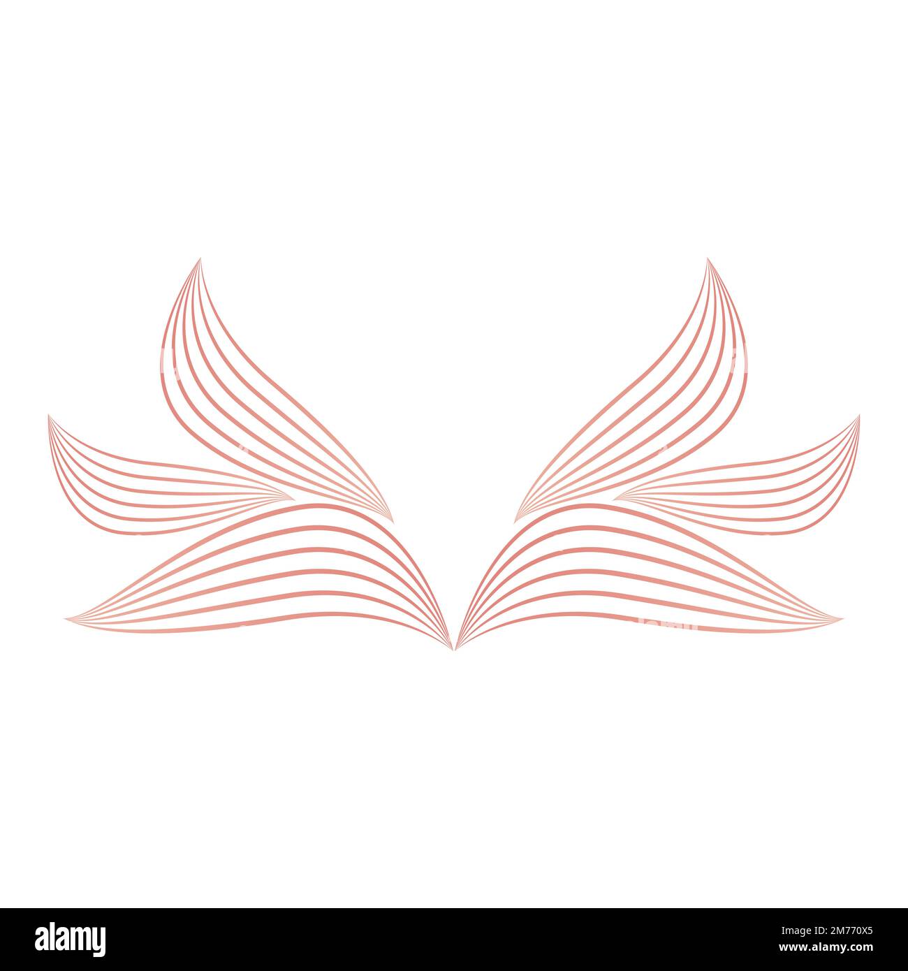 beautiful flower petals, flower line design Stock Photo - Alamy