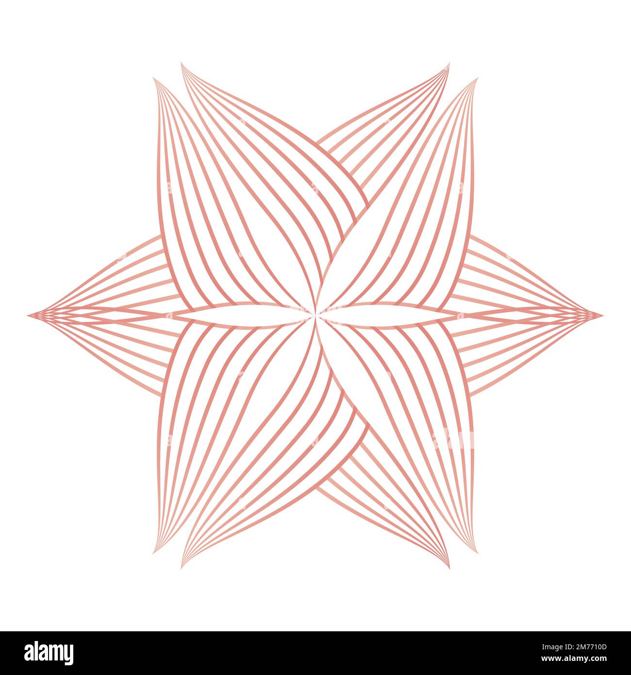 beautiful flower petals, flower line design Stock Photo - Alamy