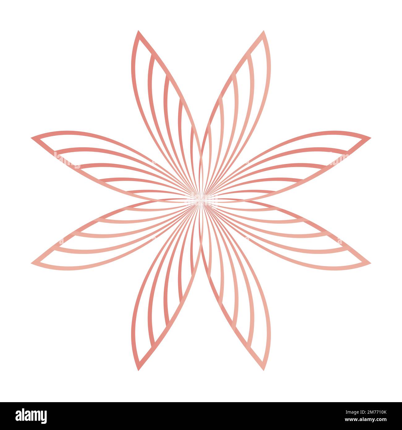 beautiful flower petals, flower line design Stock Photo - Alamy