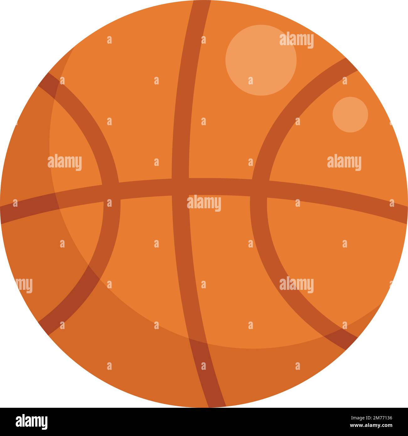 Basketball ball icon flat vector. Gym sport. Bar fun isolated Stock ...