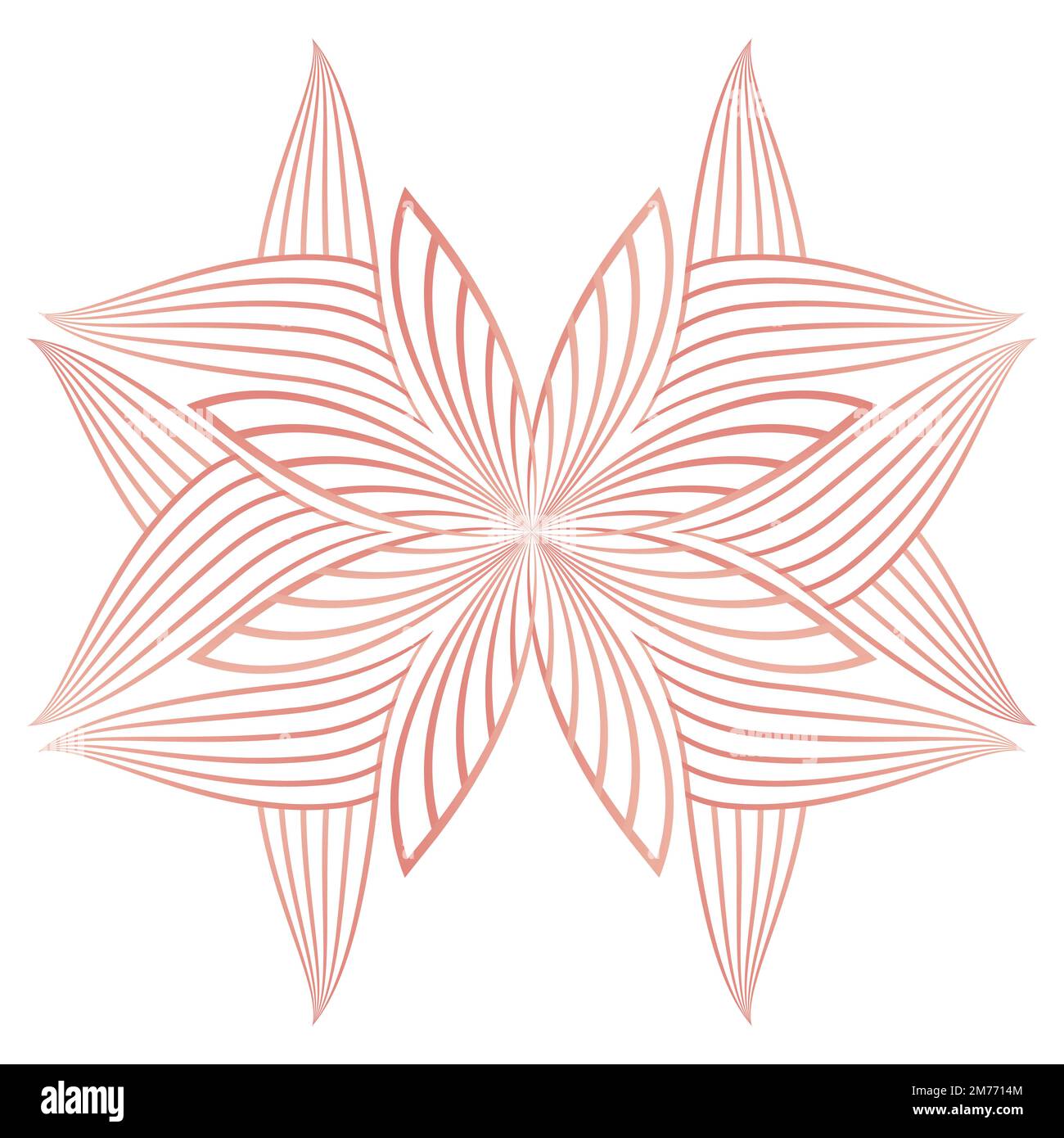 beautiful flower petals, flower line design Stock Photo - Alamy