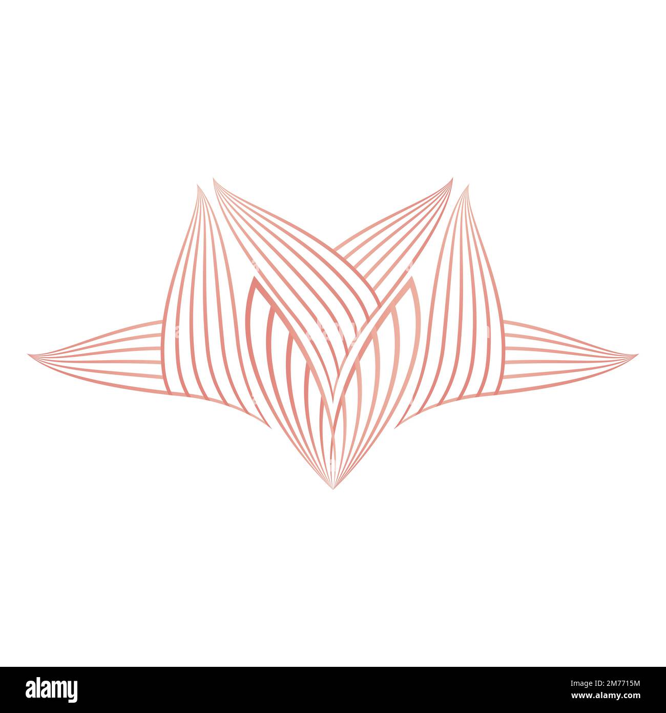 beautiful flower petals, flower line design Stock Photo - Alamy