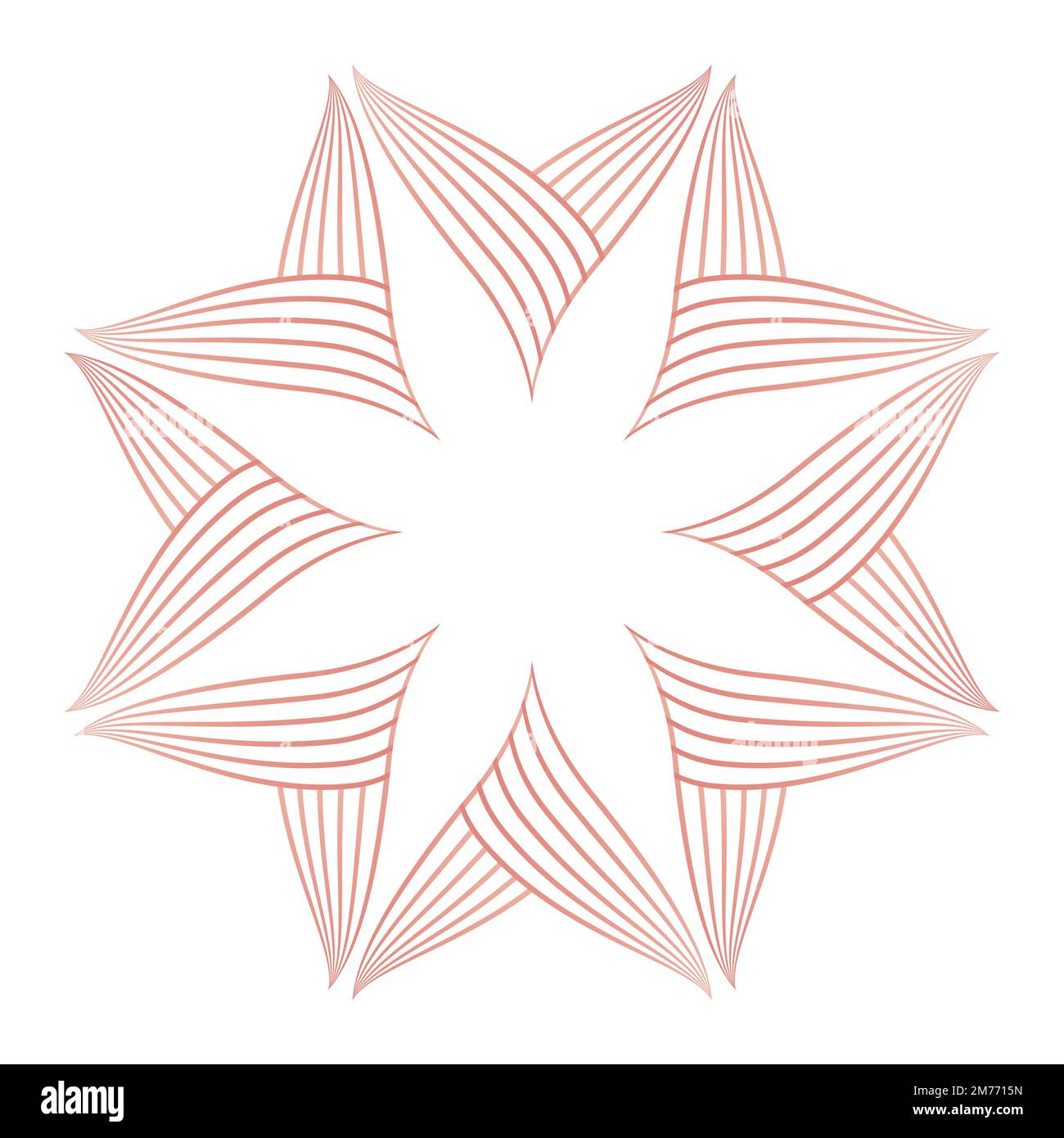 beautiful flower petals, flower line design Stock Photo - Alamy