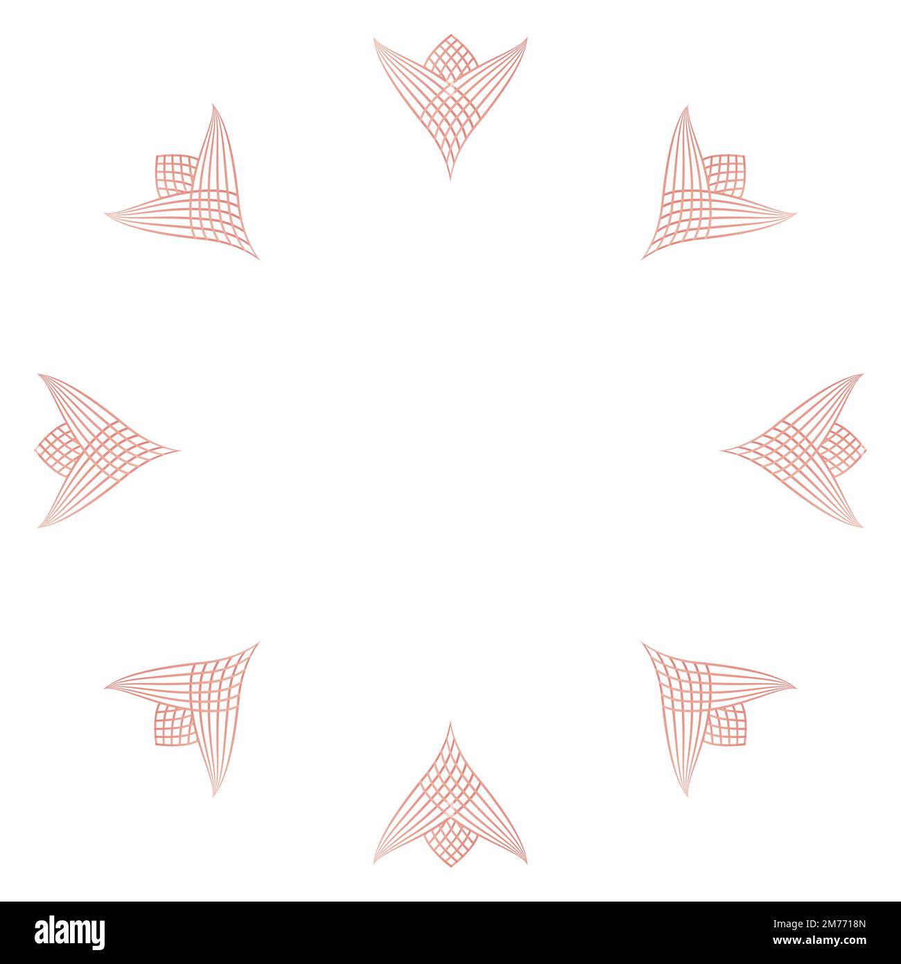 beautiful flower petals, flower line design Stock Photo - Alamy