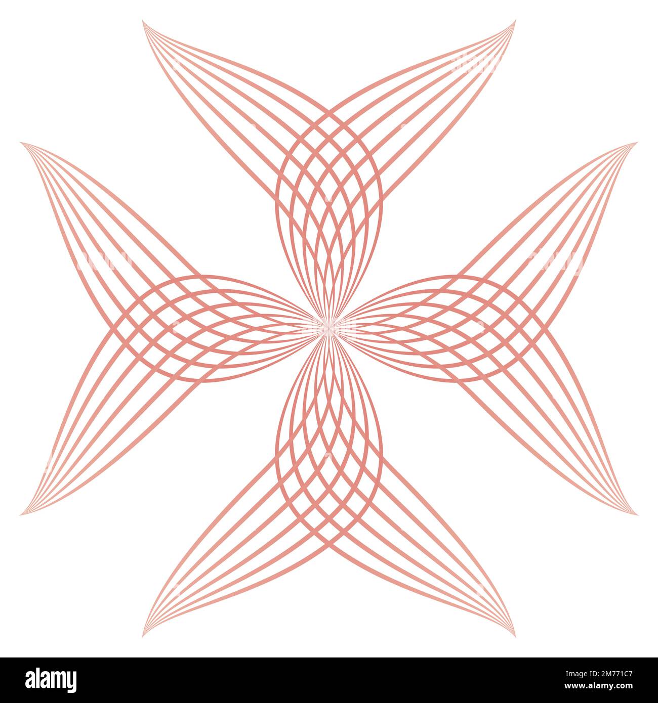 beautiful flower petals, flower line design Stock Photo - Alamy