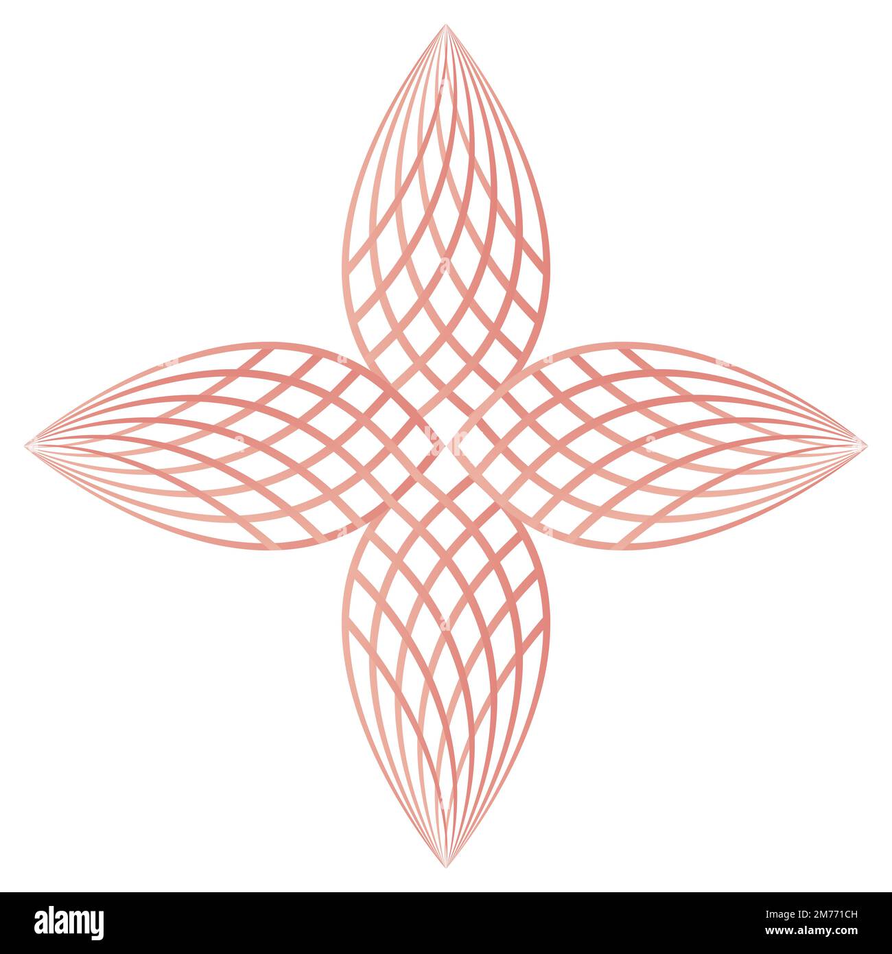 beautiful flower petals, flower line design Stock Photo - Alamy