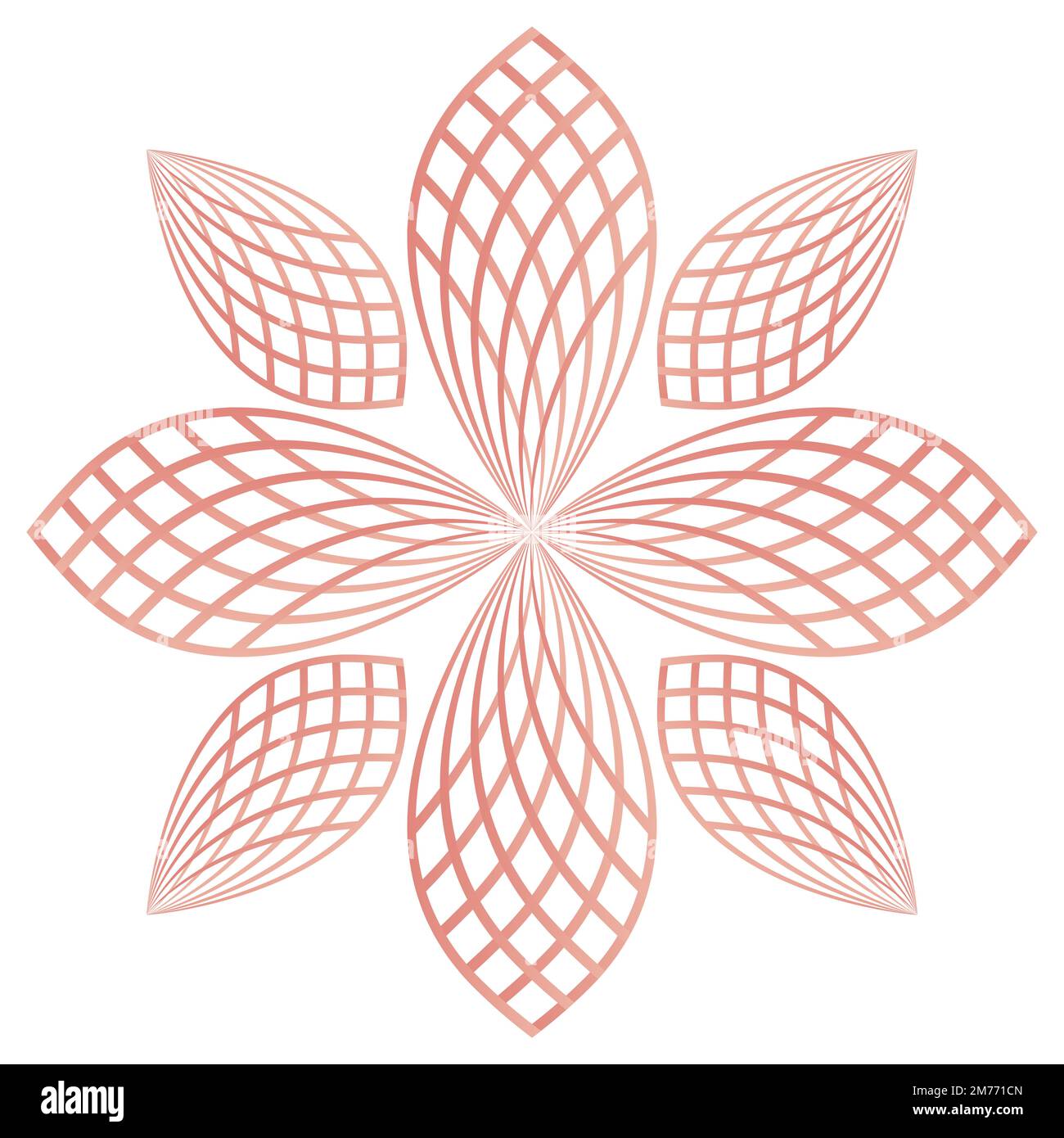 beautiful flower petals, flower line design Stock Photo - Alamy