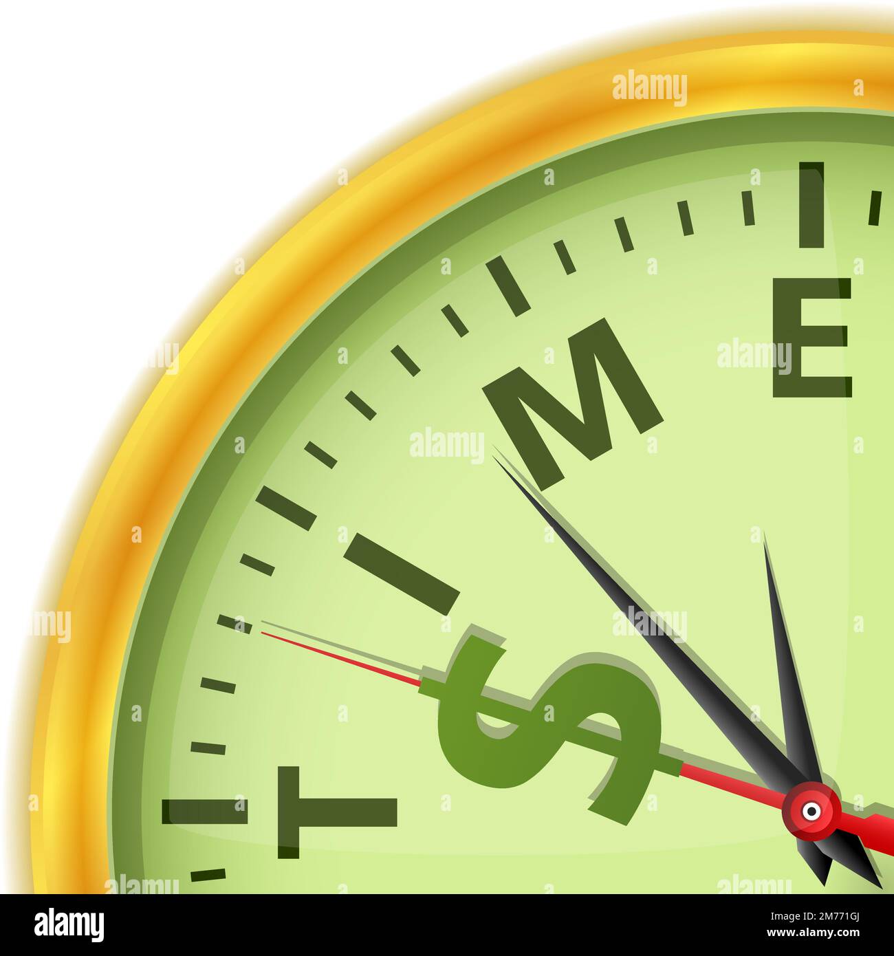 Time is money concept, vector eps10 illustration Stock Vector Image ...