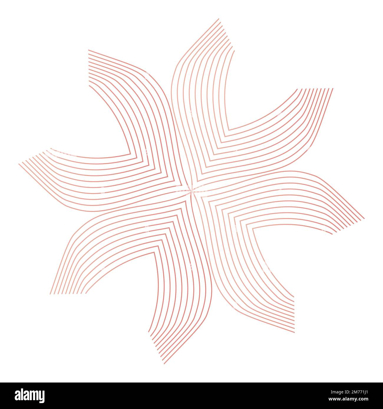 beautiful flower petals, flower line design Stock Photo - Alamy