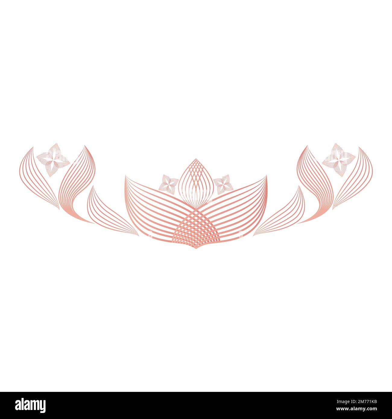 beautiful flower petals, flower line design Stock Photo - Alamy