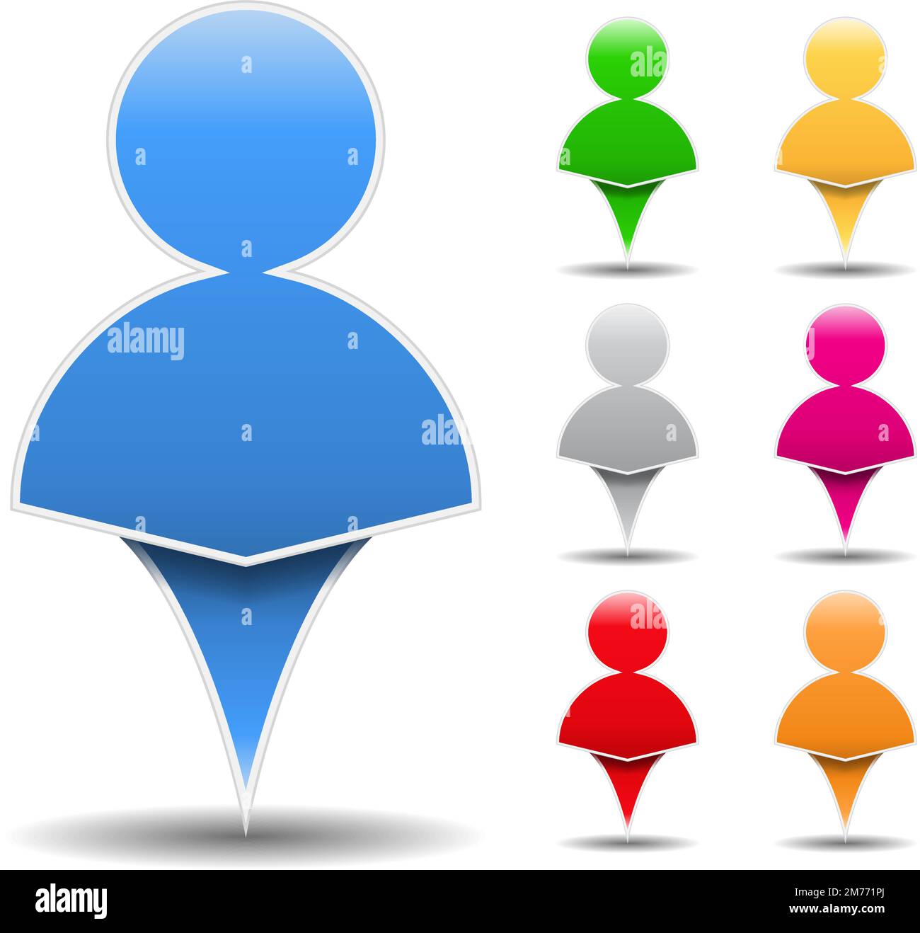 Icon of an abstract human, vector eps10 illustration Stock Vector Image ...