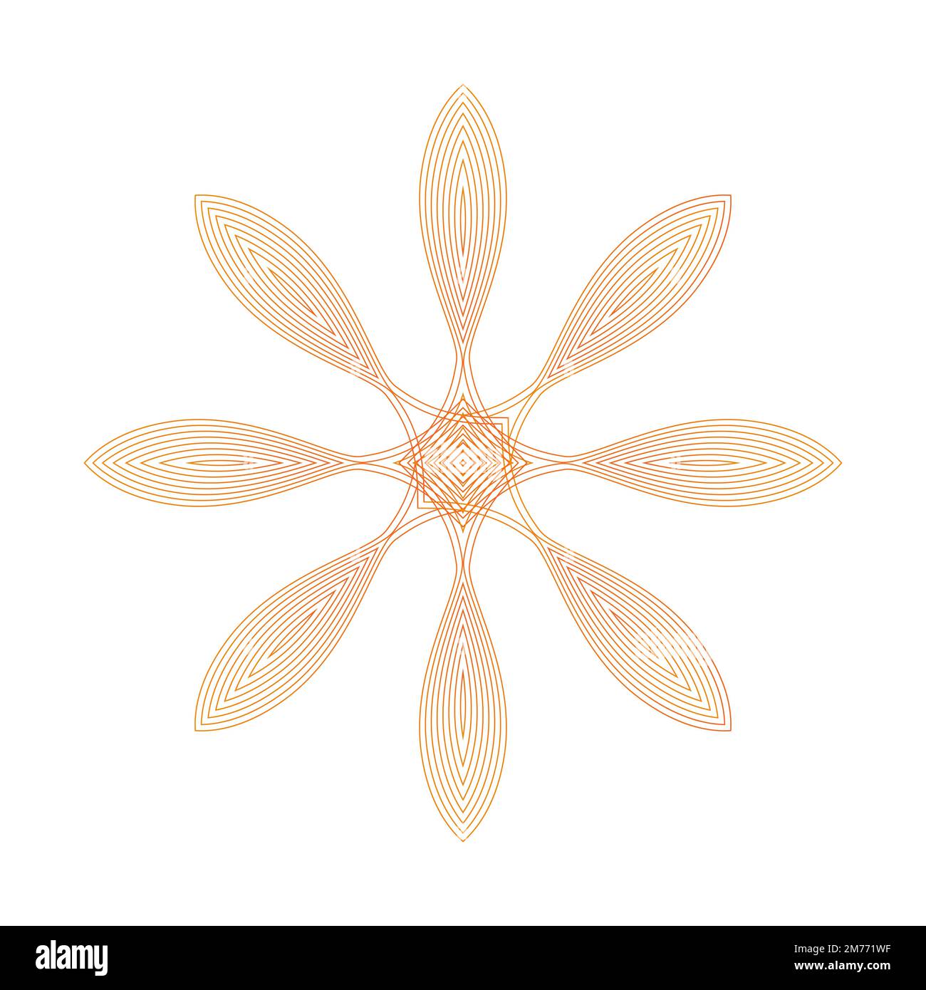 beautiful flower petals, flower line design Stock Photo - Alamy