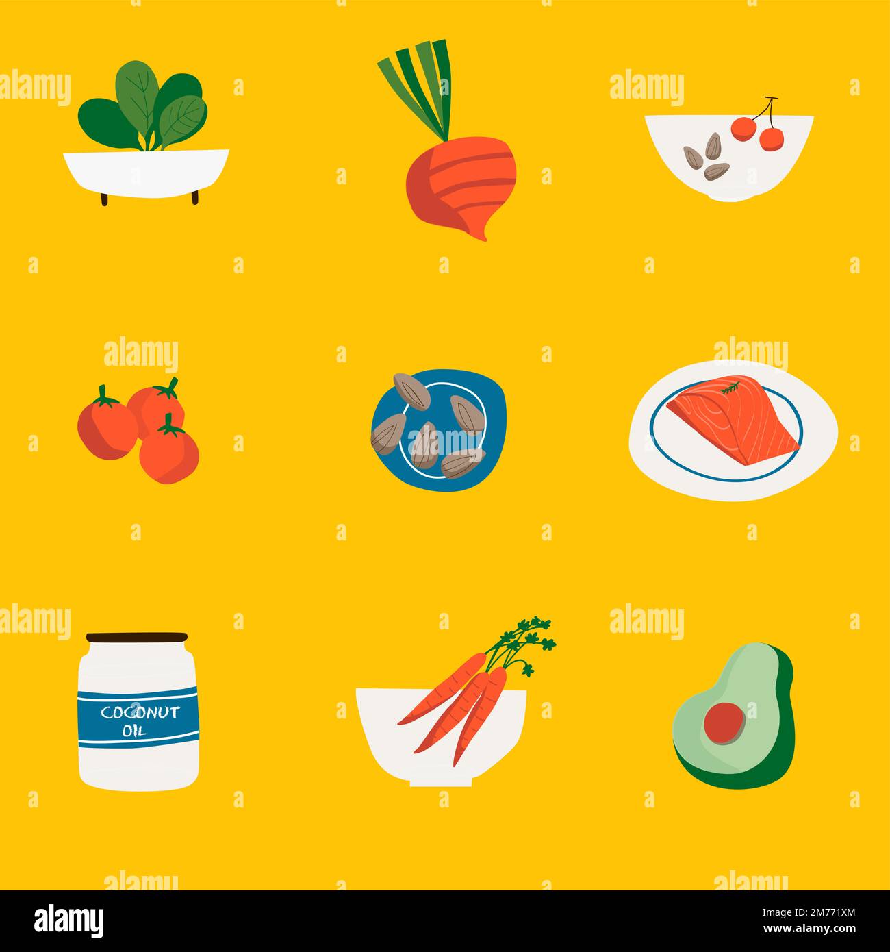 Fish food green avocado Stock Vector Images - Alamy