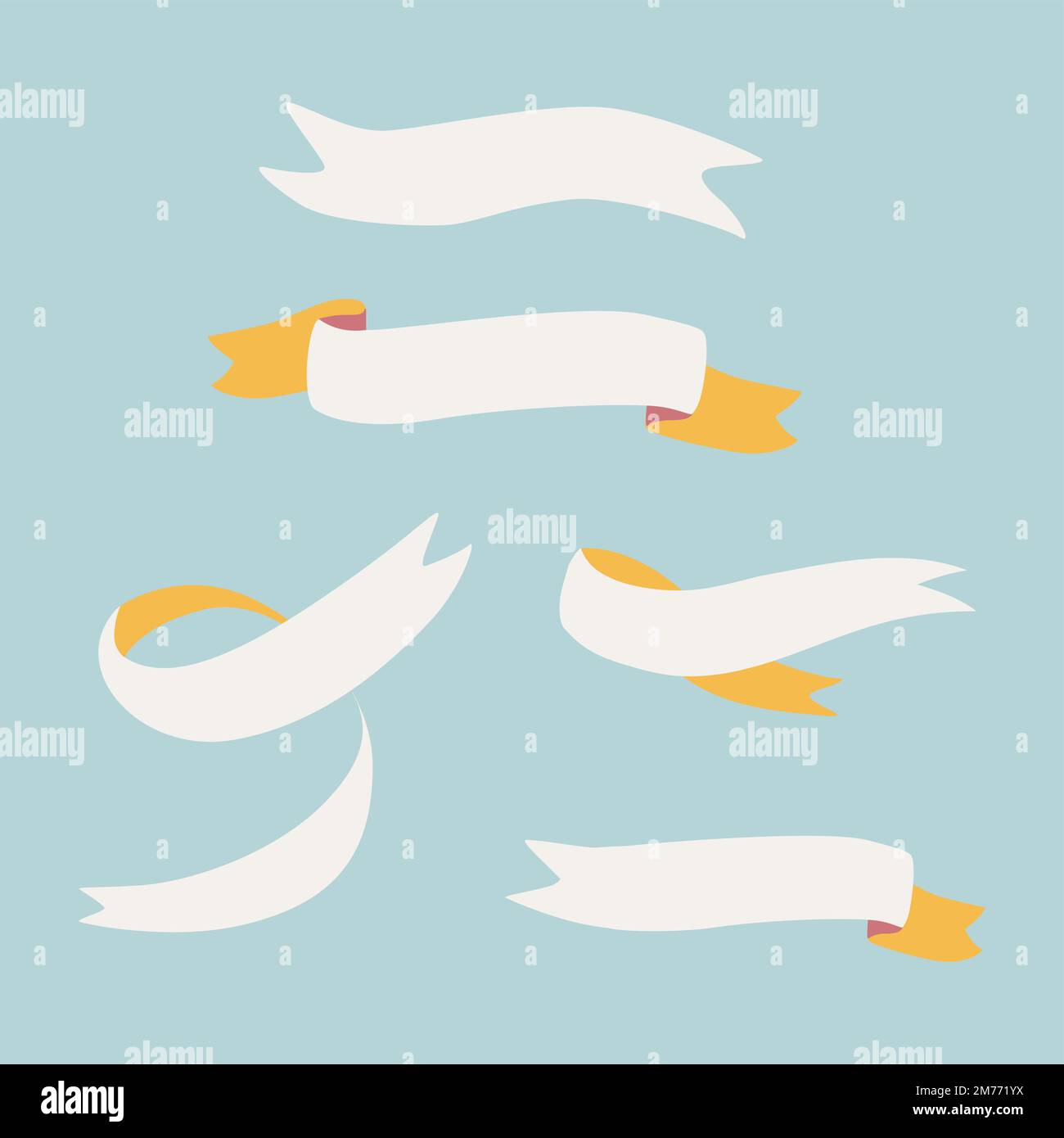 Set of blank ribbons vector Stock Vector Image & Art - Alamy