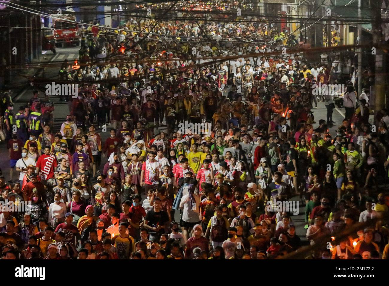 Manila, Philippines. 8th Jan, 2023. Filipino Catholic devotees join a ...