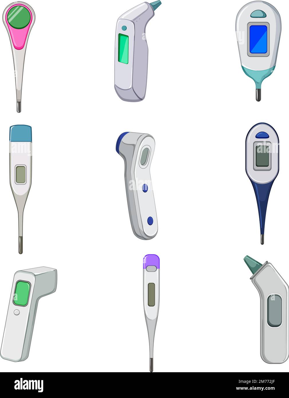 Temperature check cartoon Cut Out Stock Images & Pictures - Alamy