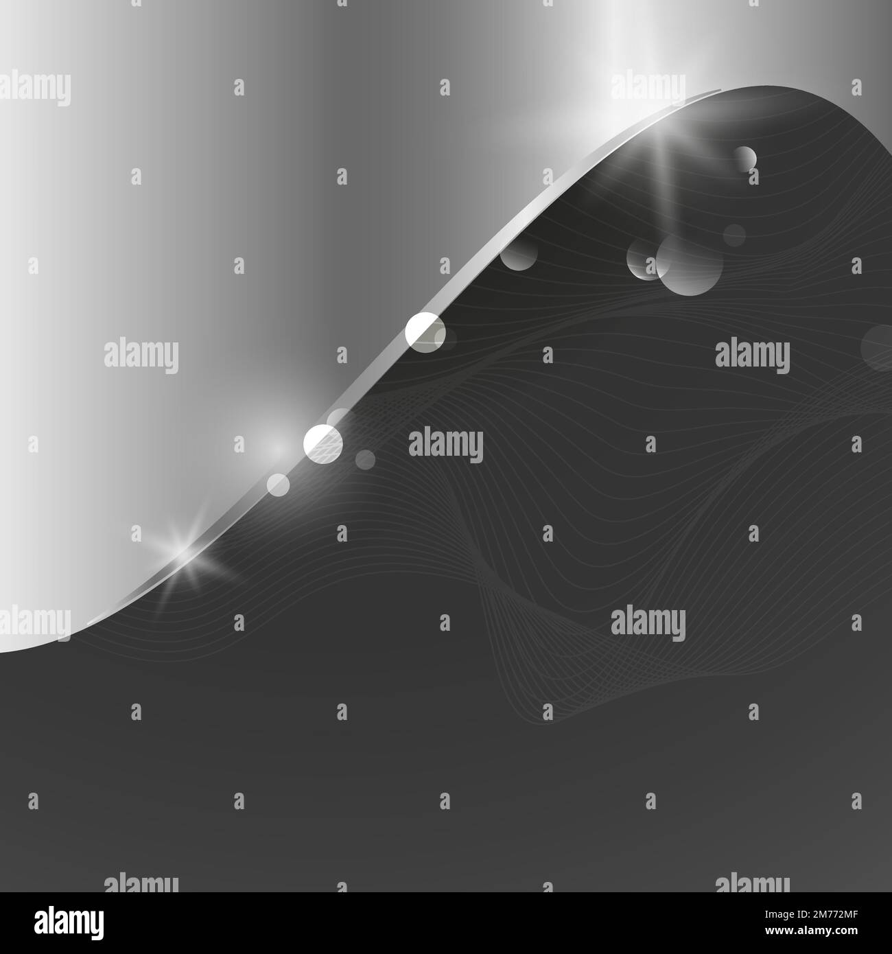 Silver wave abstract background vector Stock Vector Image & Art - Alamy