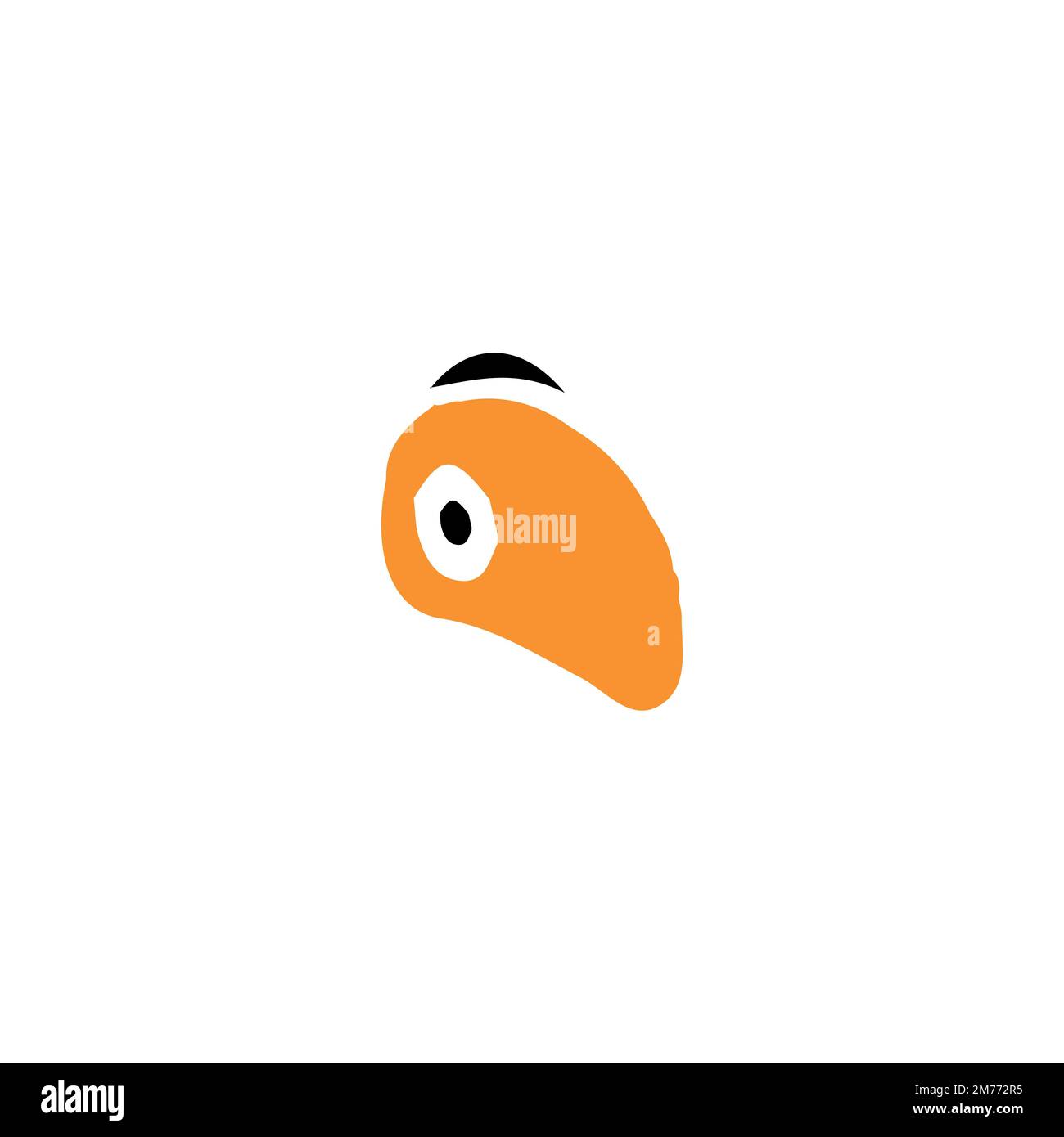 Parrot beak icon. Simple style tropical travel big sale poster ...