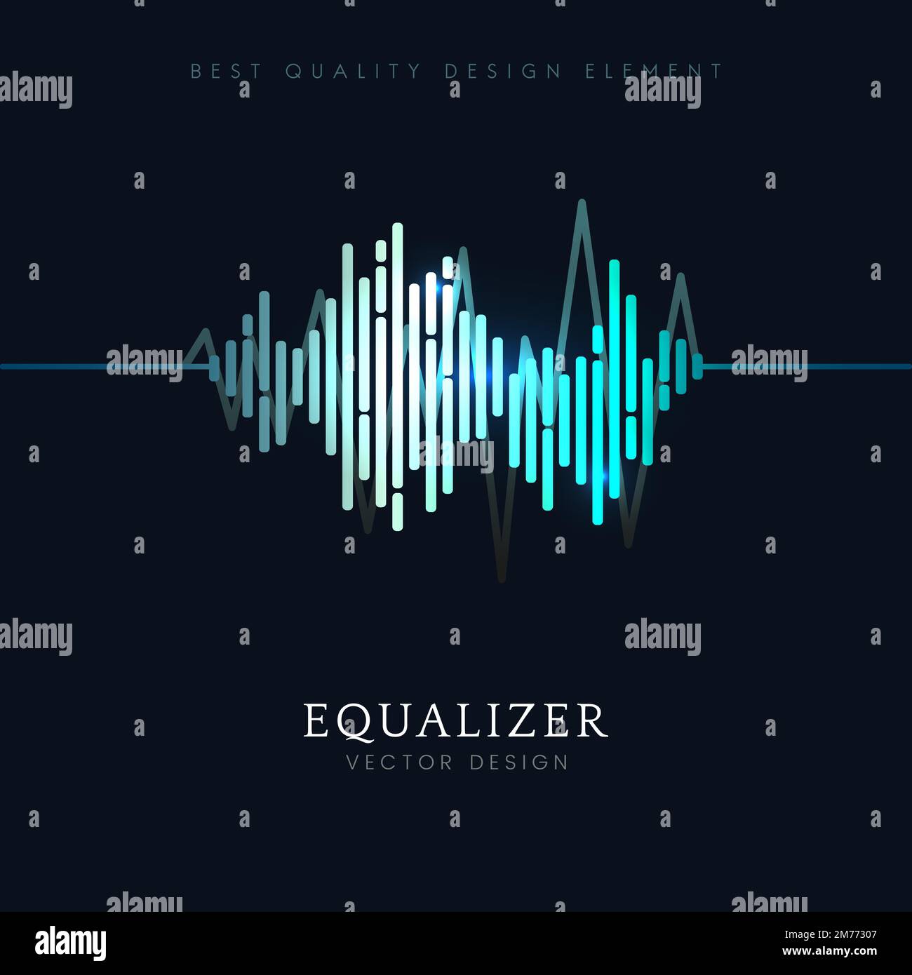 Sound wave equalizer vector design Stock Vector Image & Art - Alamy