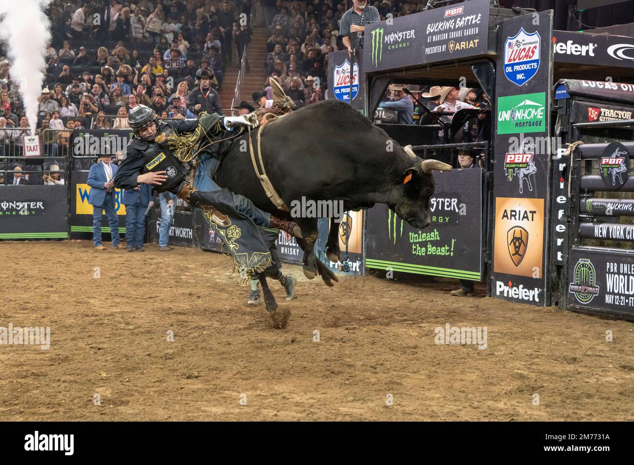NEW YORK, NEW YORK - JANUARY 07: Dener Barbosa rides Otis during second ...