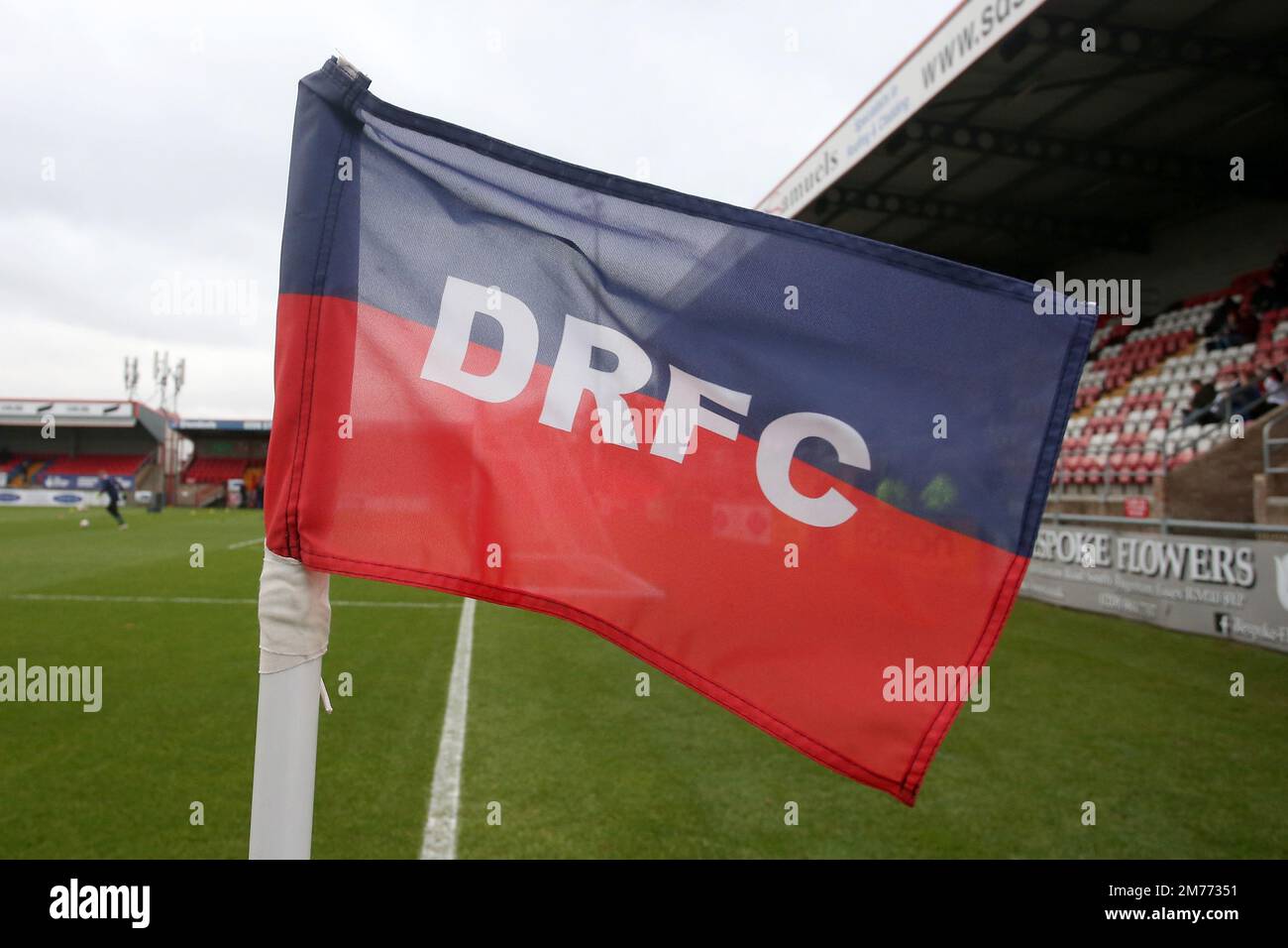 General view of the corner flag during Dagenham & Redbridge vs Woking ...