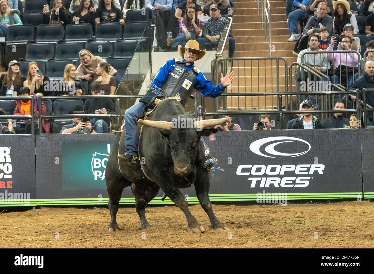 NEW YORK, NEW YORK - JANUARY 07: Eduardo Aparecido rides Theodore ...