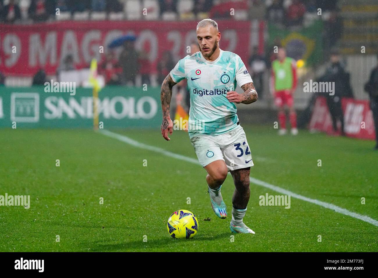 U-Power Stadium, Monza, Italy, January 07, 2023, Federico Dimarco (FC ...