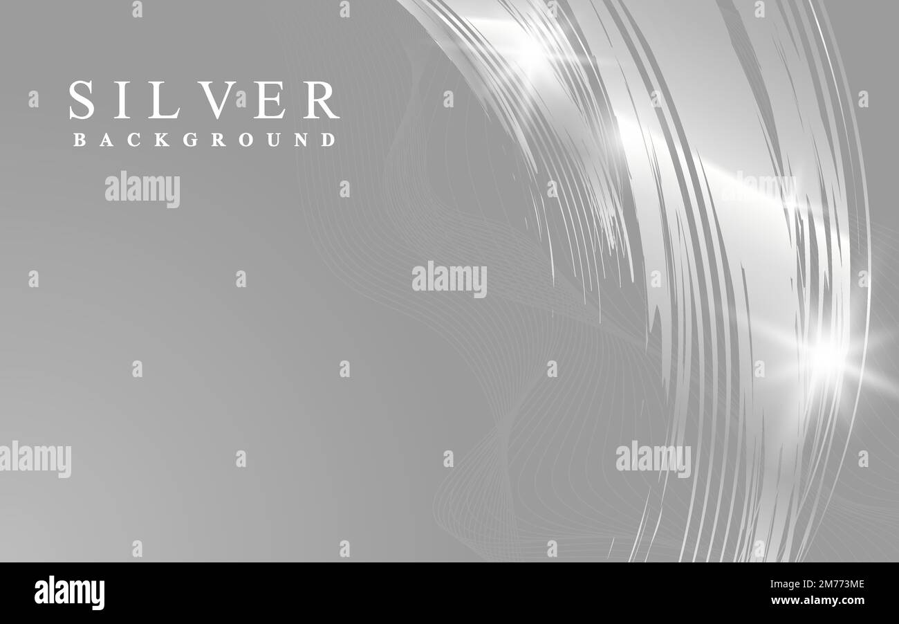 Silver wave abstract background vector Stock Vector Image & Art - Alamy