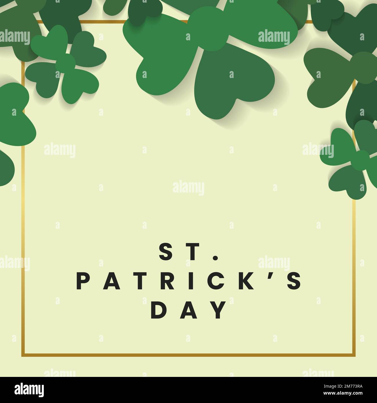 St patricks day square Stock Vector Images - Alamy