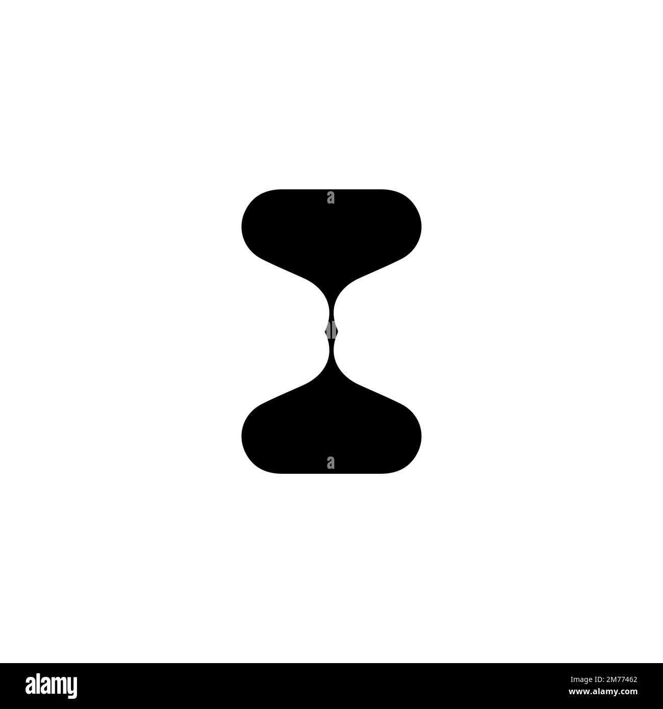 Sand watch icon. Simple style antique shop poster background symbol ...