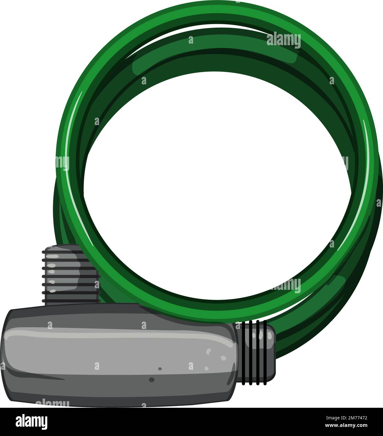 cycle bicycle lock cartoon vector illustration Stock Vector Image & Art ...