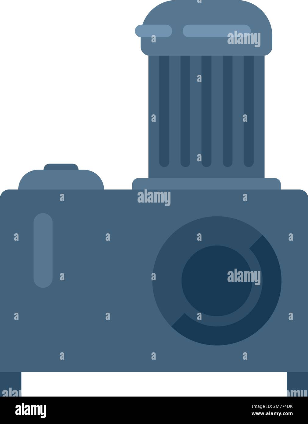 Electric generator icon flat vector. Power energy. Station river ...