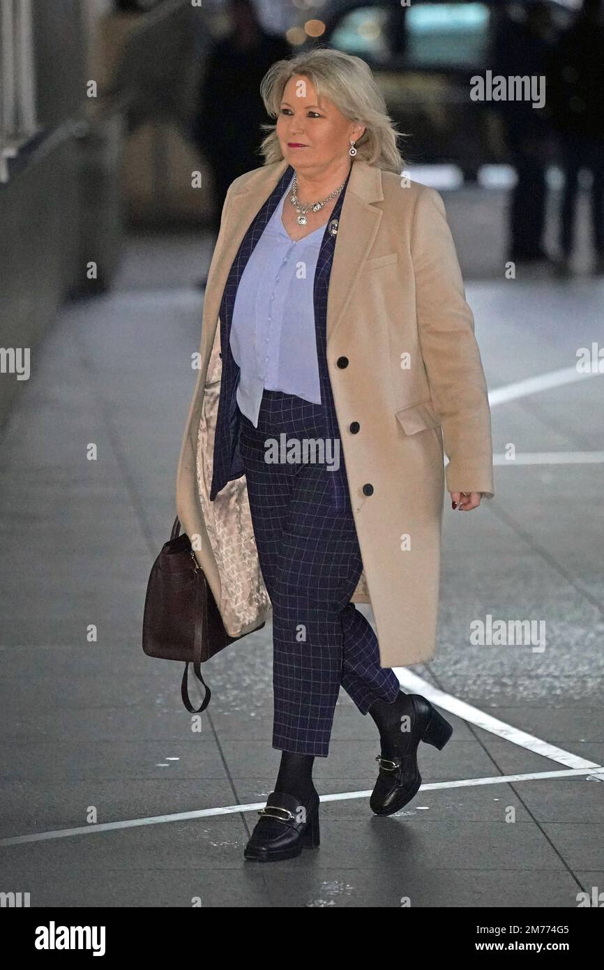 Royal College of Nursing (RCN) general secretary Pat Cullen arrives at ...