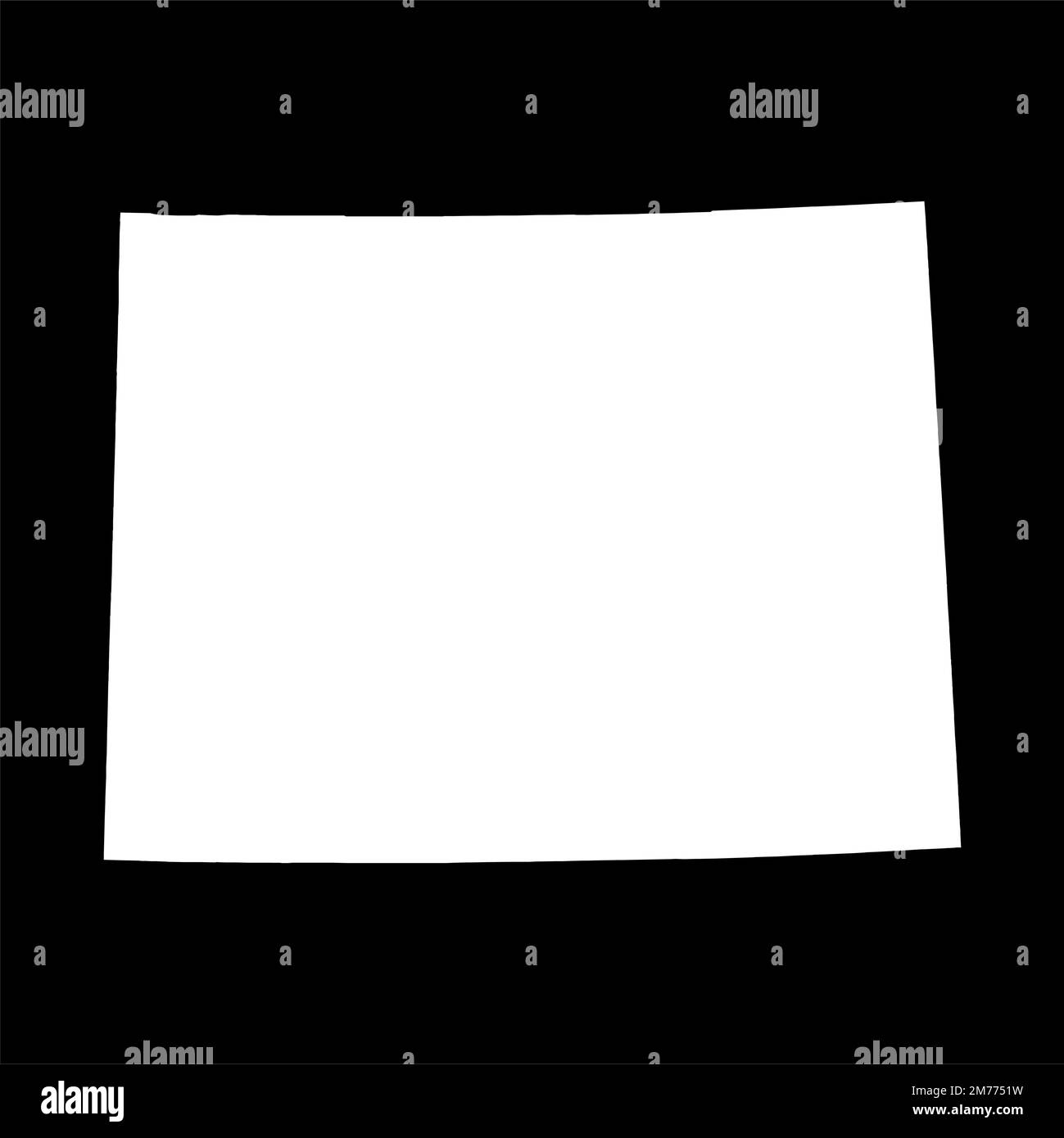 Wyoming map shape, united states of america. Flat concept icon symbol ...