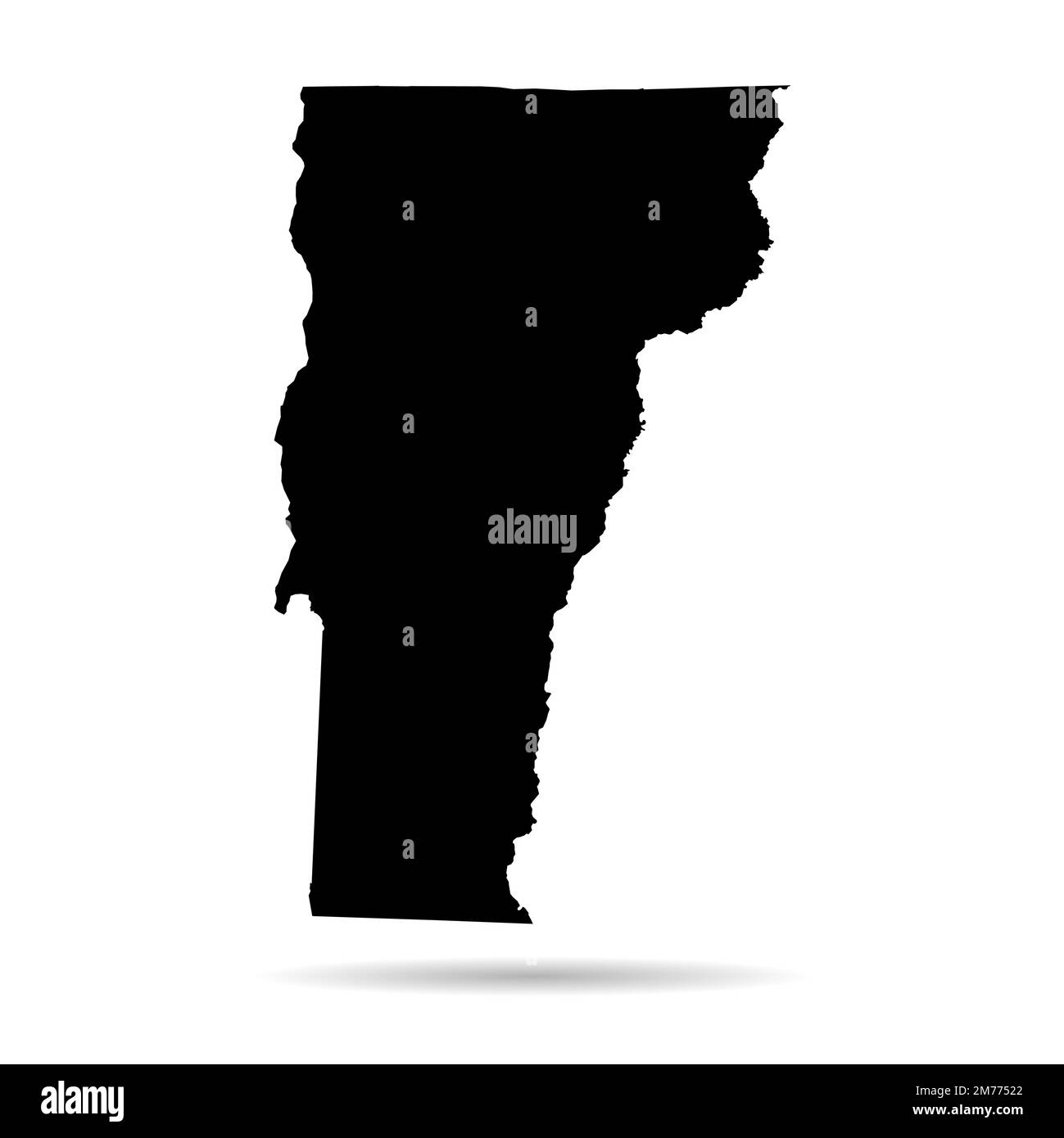 Vermont map shape, united states of america. Flat concept icon symbol ...