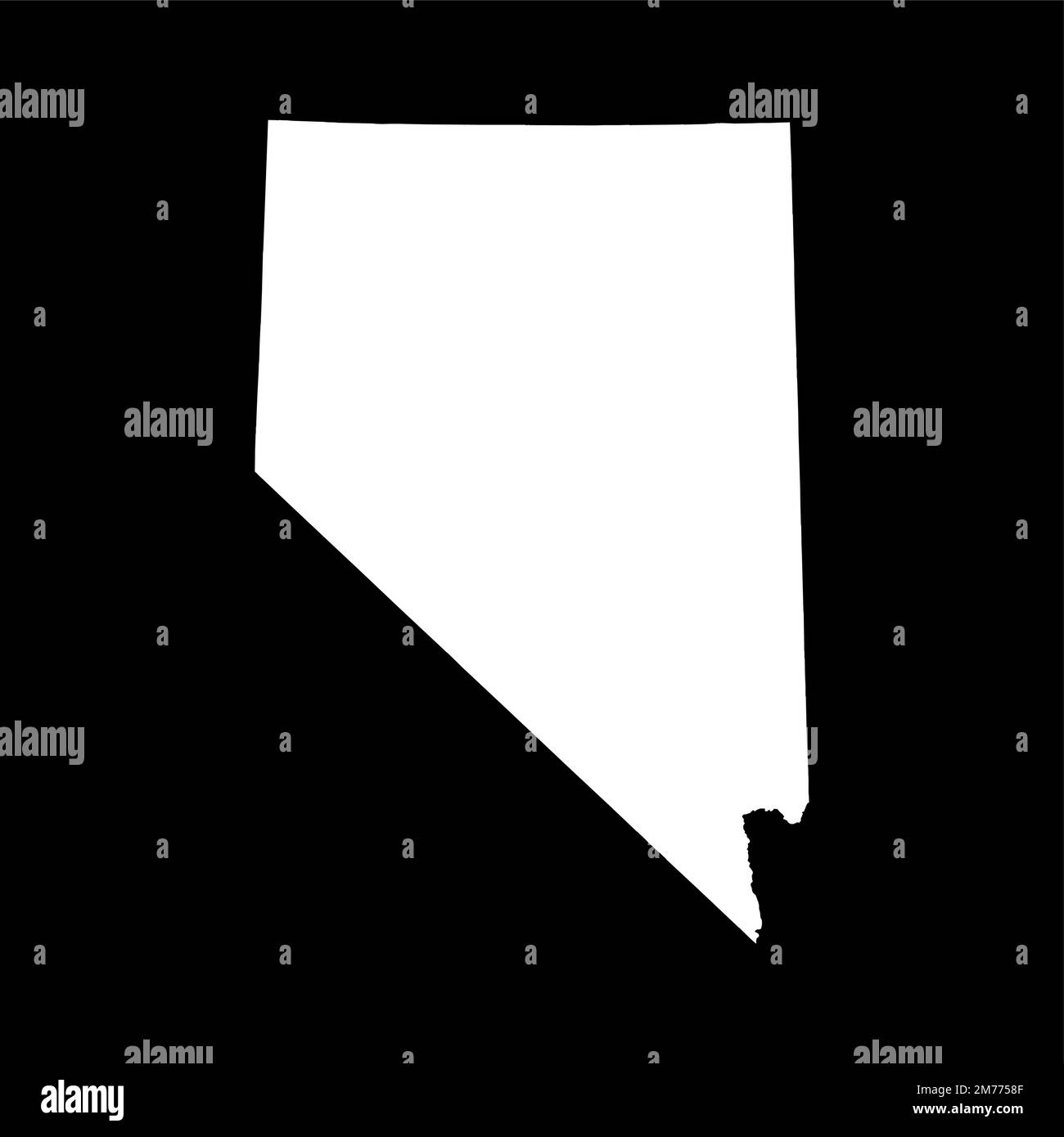 Nevada map shape, united states of america. Flat concept icon symbol ...