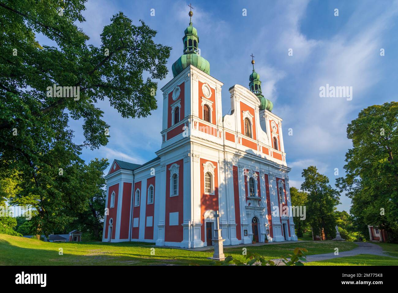 Krnov (Jägerndorf): Church of Our Lady of the Seven Sorrows on Cvilín ...