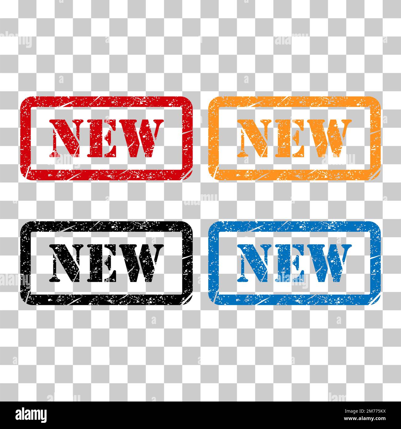 Set of New stamp symbol, label sticker sign button, text banner vector ...