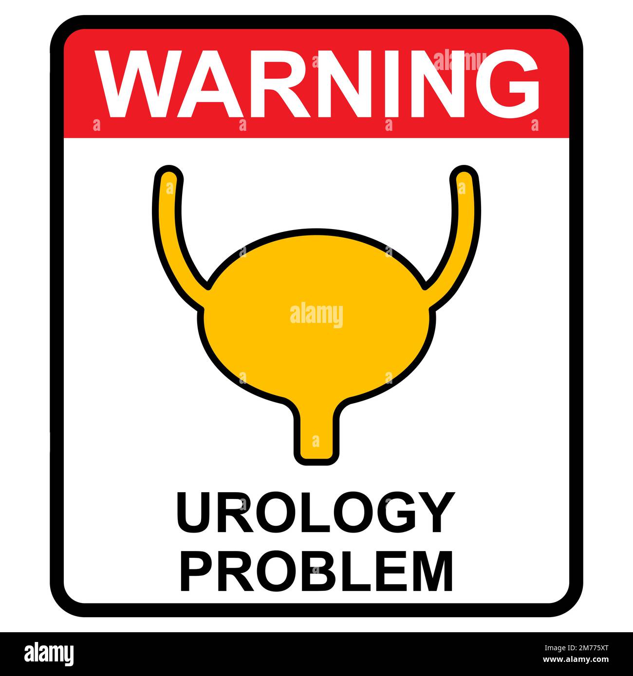 Urology health human icon, anatomy medical body bladder sign, biology ...