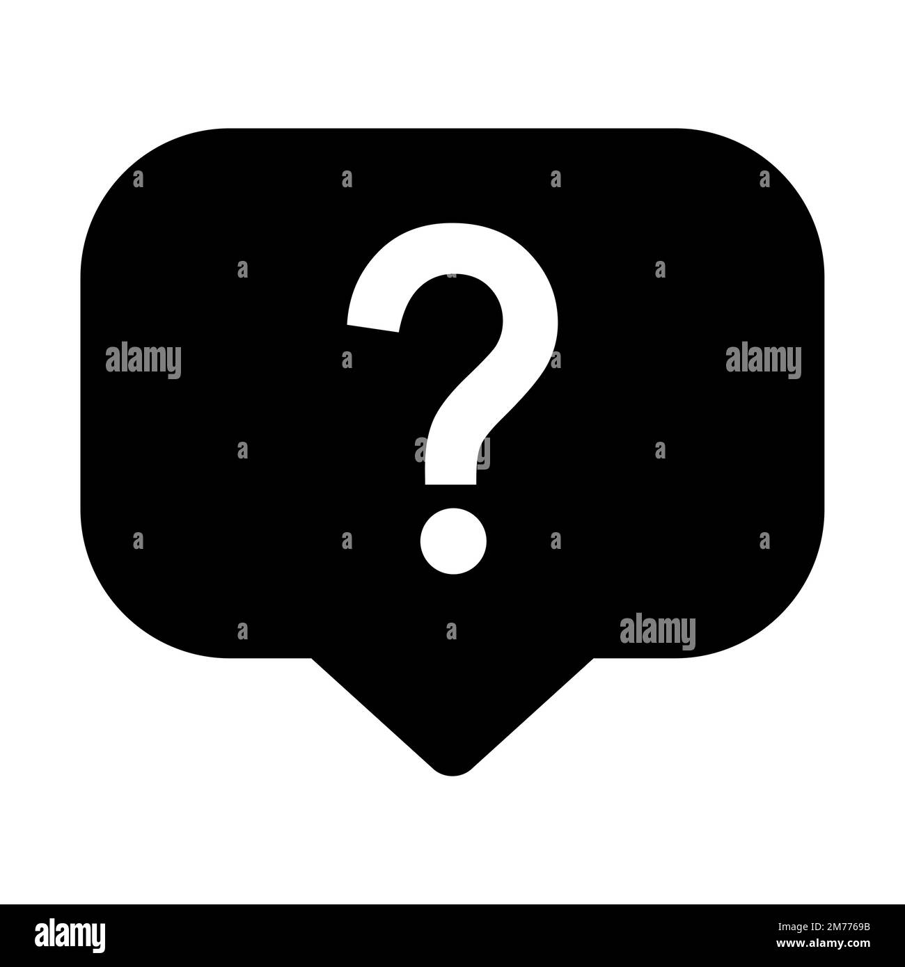 Question icon mark, help or ask bubble graphic symbol, web faq vector illustration Stock Vector ...