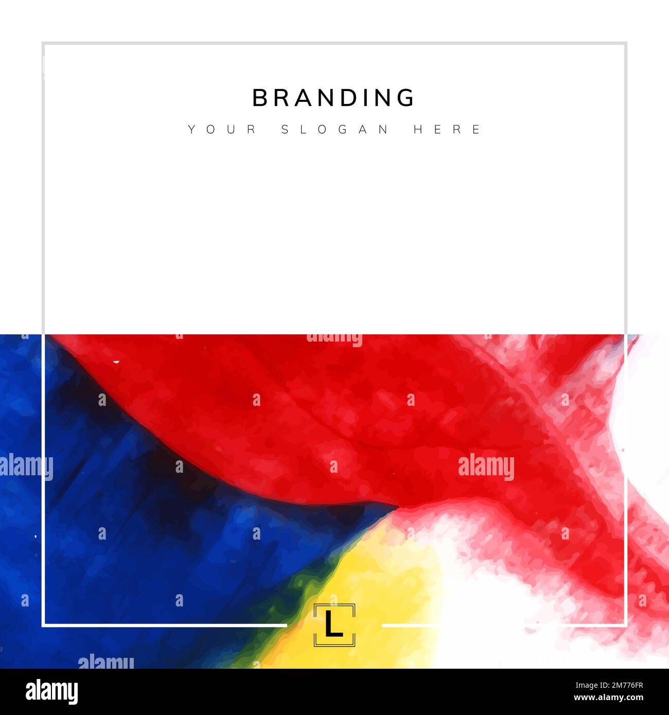 Colorful abstract art banner template vector Stock Vector Image & Art ...