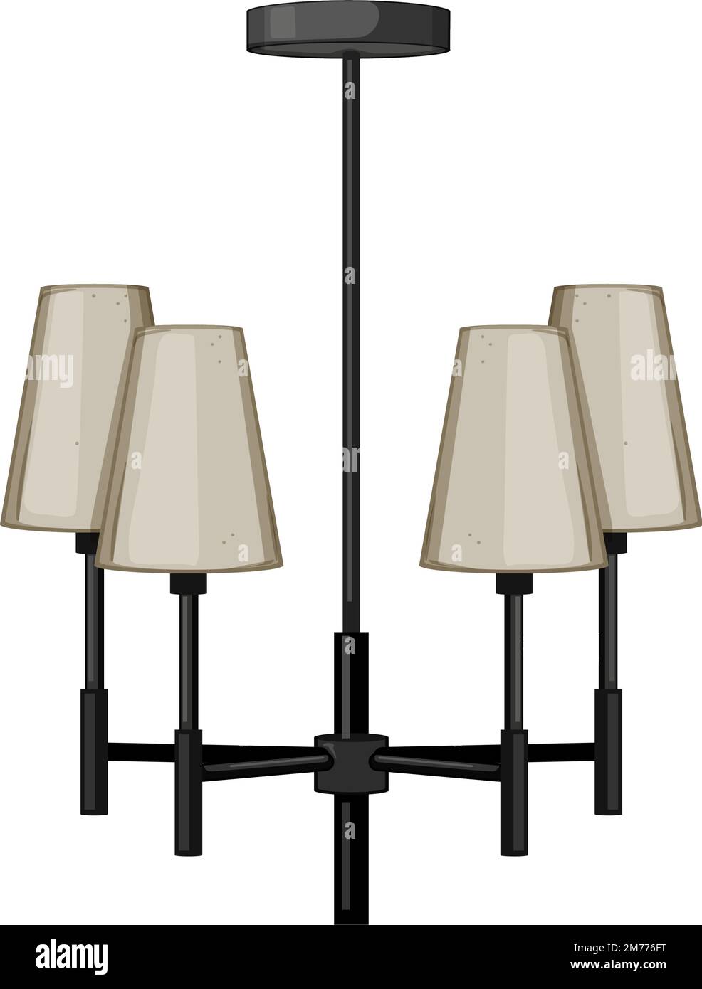 luxury chandelier cartoon vector illustration Stock Vector Image & Art ...