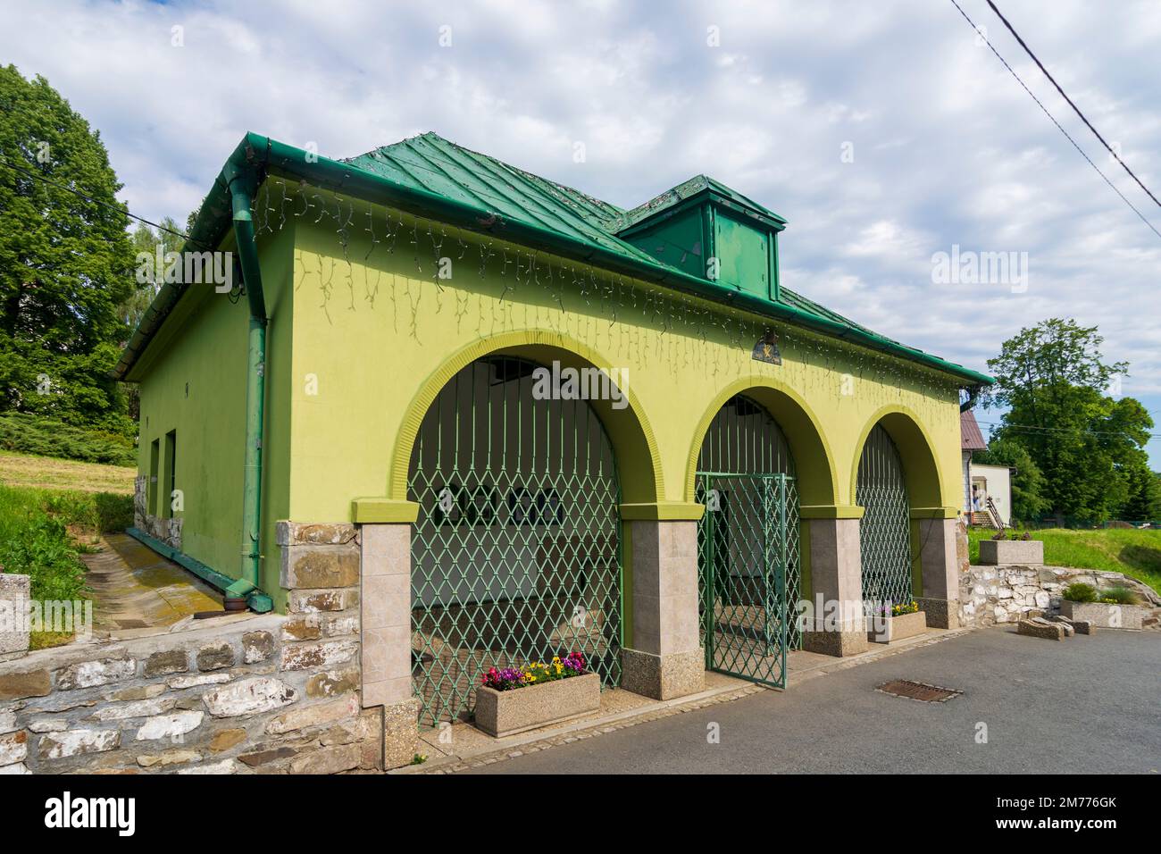 Zator (Seifersdorf): source Zatorska kyselka in hamlet Loucky in ...