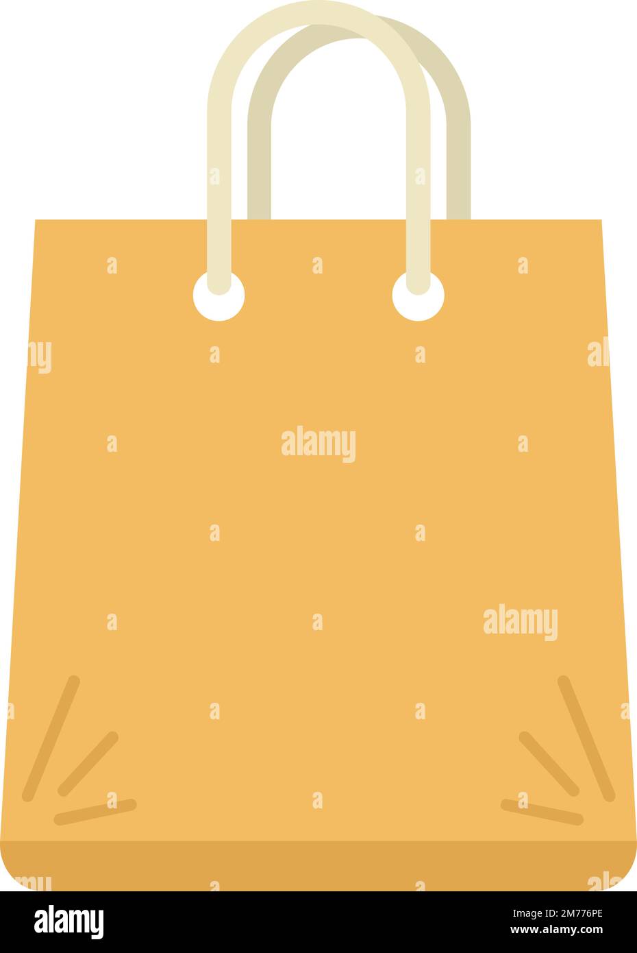 Organic bag icon flat vector. Food paper. Recycle pack isolated Stock ...
