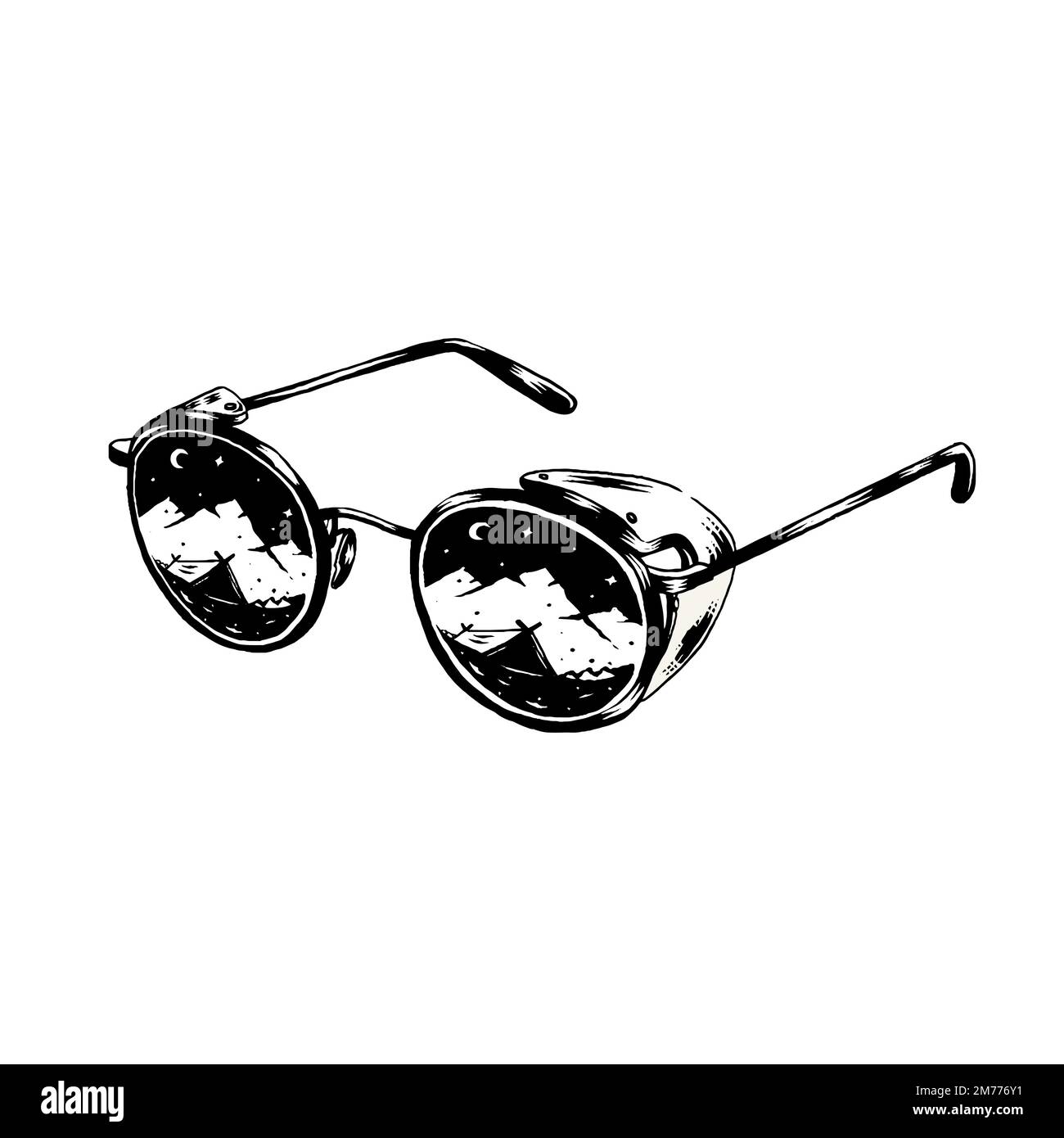 Wild camping night Cut Out Stock Images & Pictures - Alamy