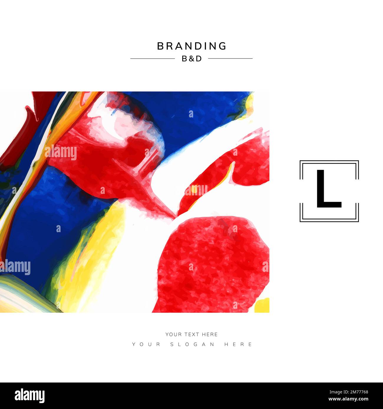 Colorful abstract art banner template vector Stock Vector Image & Art ...