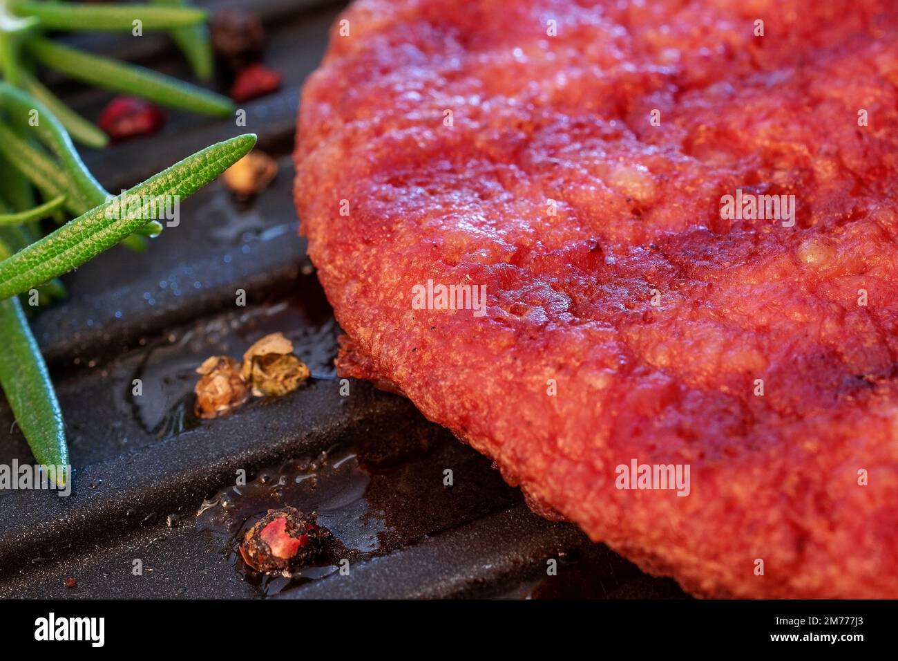 Grilled meat on grill Stock Photo - Alamy