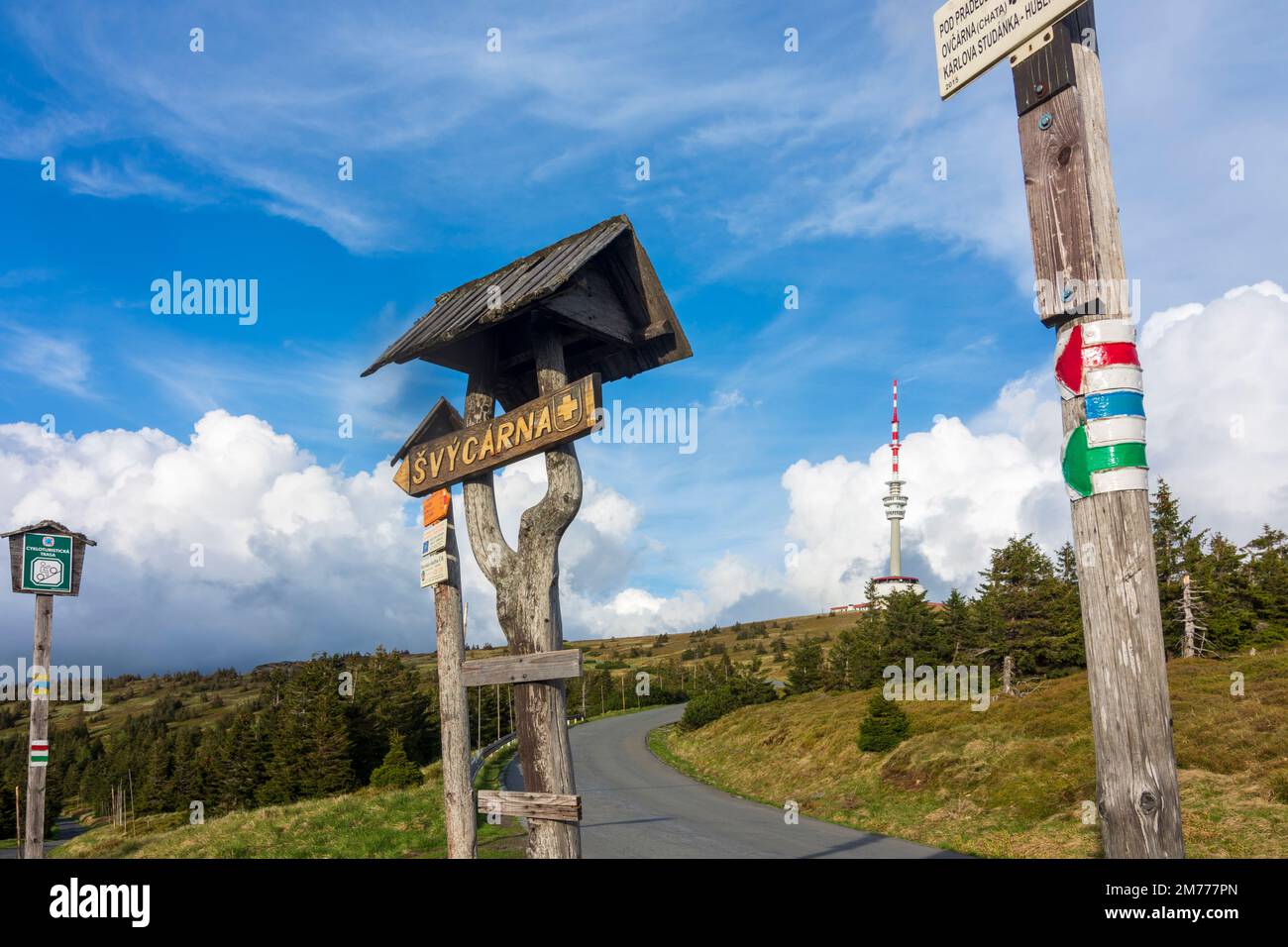 Hruby Jesenik (Altvatergebirge, High Ash Mountains): mountain Praded ...