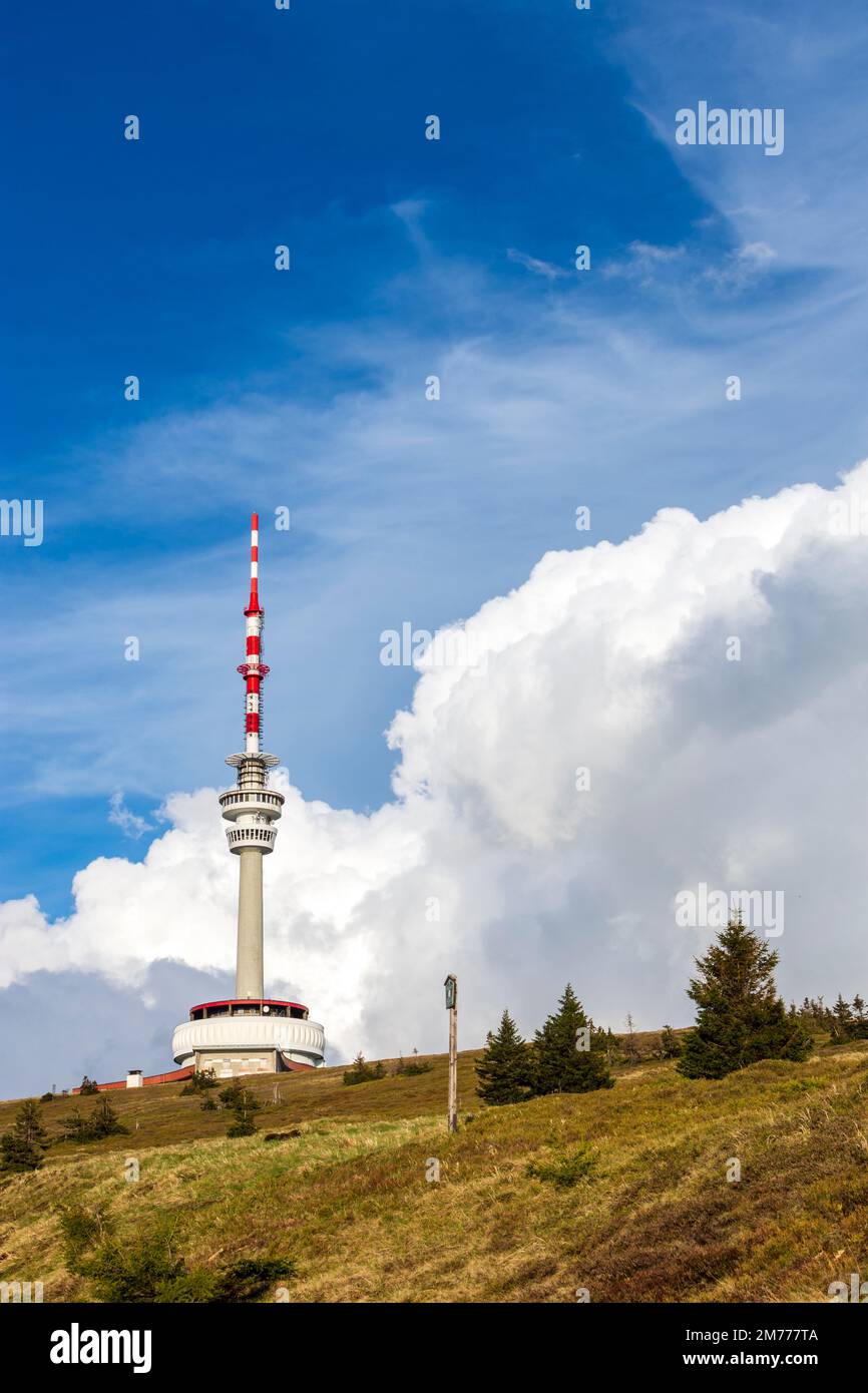 Hruby Jesenik (Altvatergebirge, High Ash Mountains): mountain Praded ...